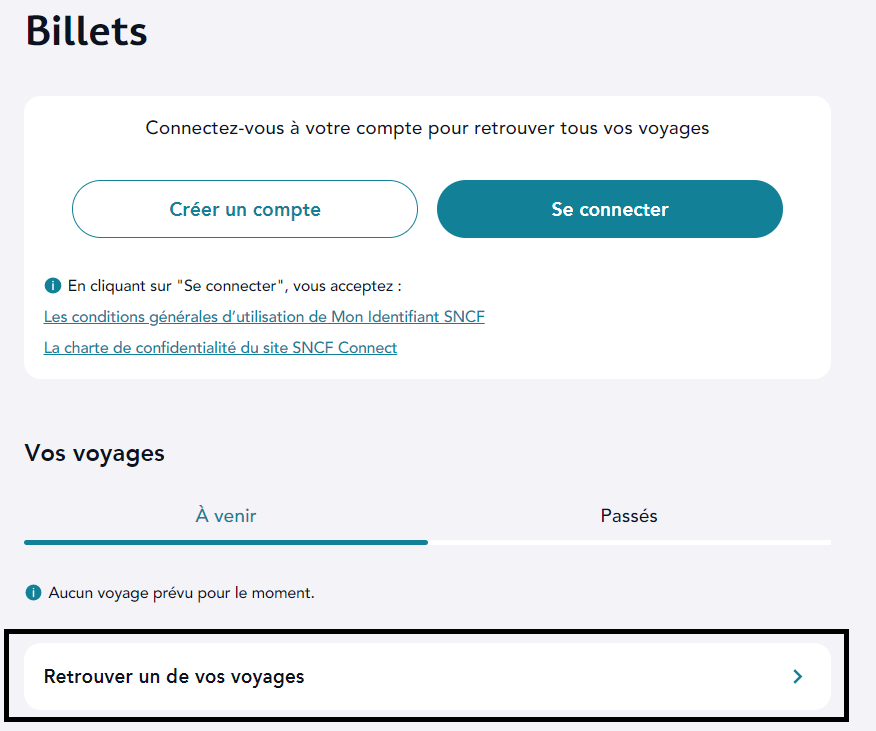 Informations commande et dossier voyage SNCF | sncf-connect.com