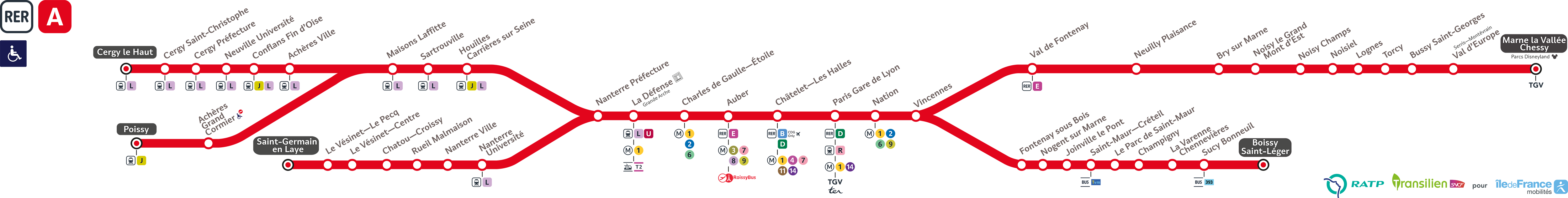RER A à Paris - Plan de la ligne, horaires - SNCF CONNECT