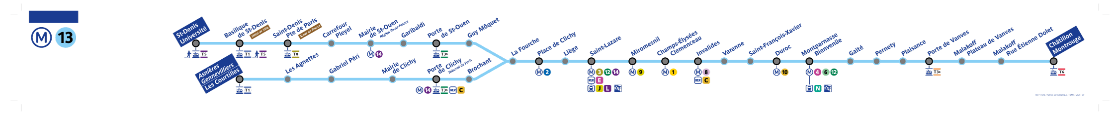 Métro ligne 13 - Plan de la ligne, horaires, infos - SNCF CONNECT