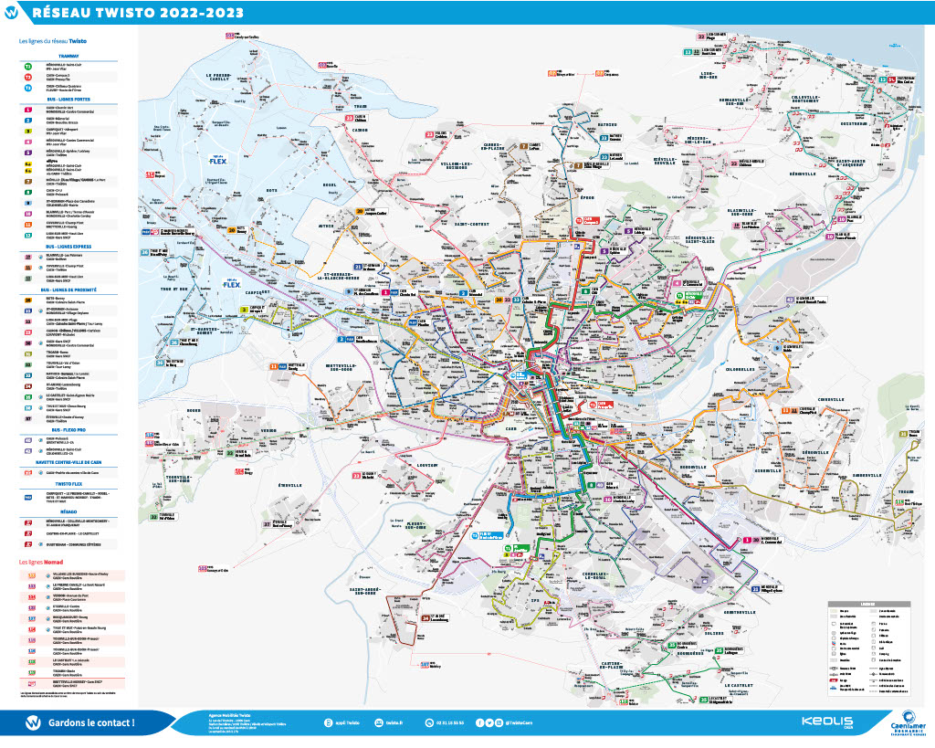 Réseau bus et tram à Caen : plan, horaires - SNCF Connect