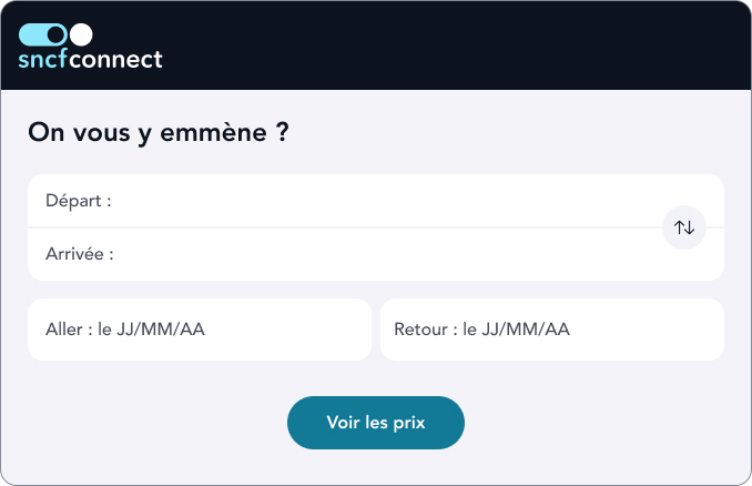 Widget SNCF Connect | SNCF Connect