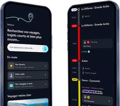 SNCF Connect : Réservez vos billets SNCF, bus et covoiturage (OUI.sncf)